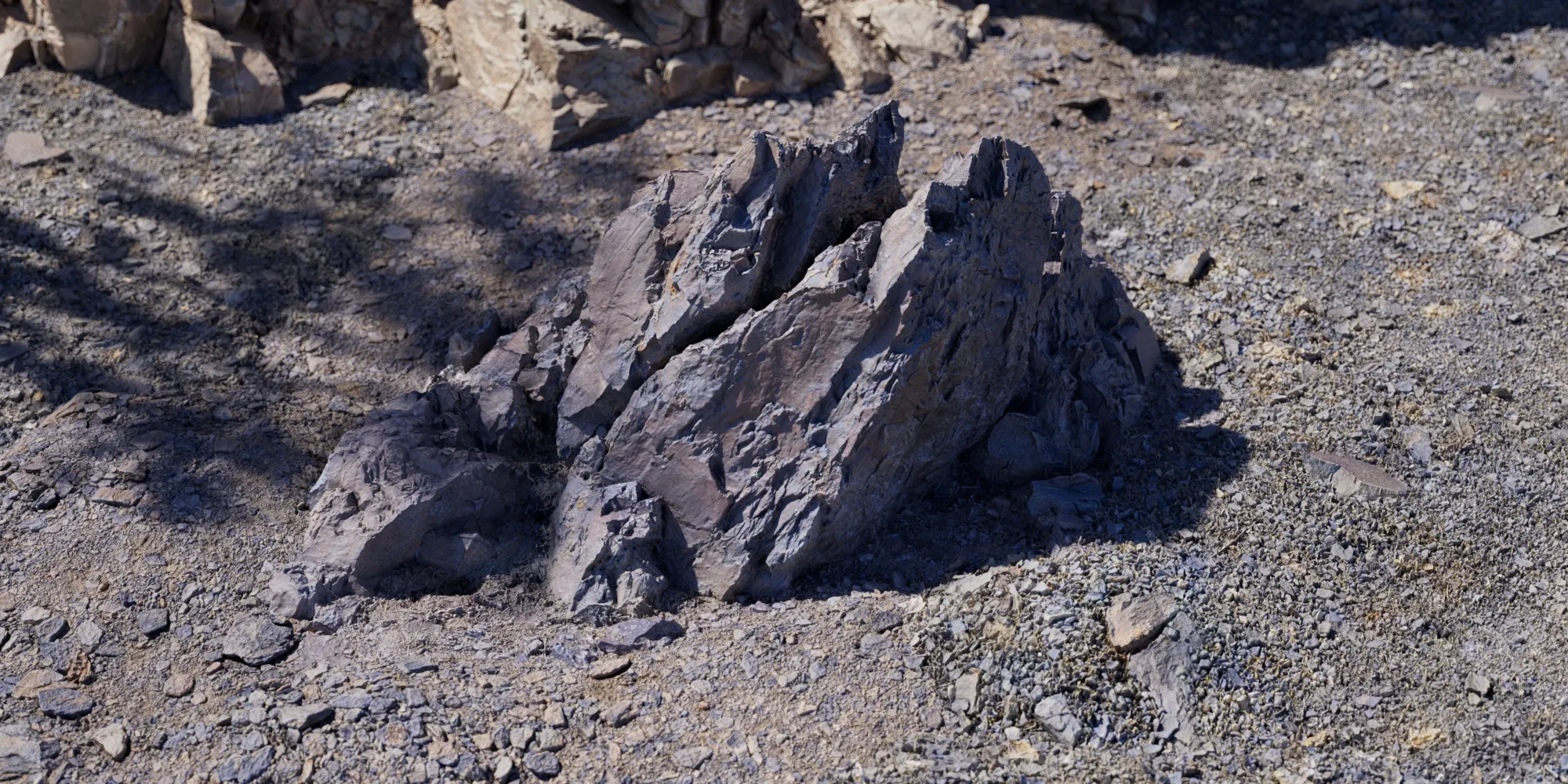 Ground Rock 3D Model – PBR, Low Poly, Scene Ready | PolyCG